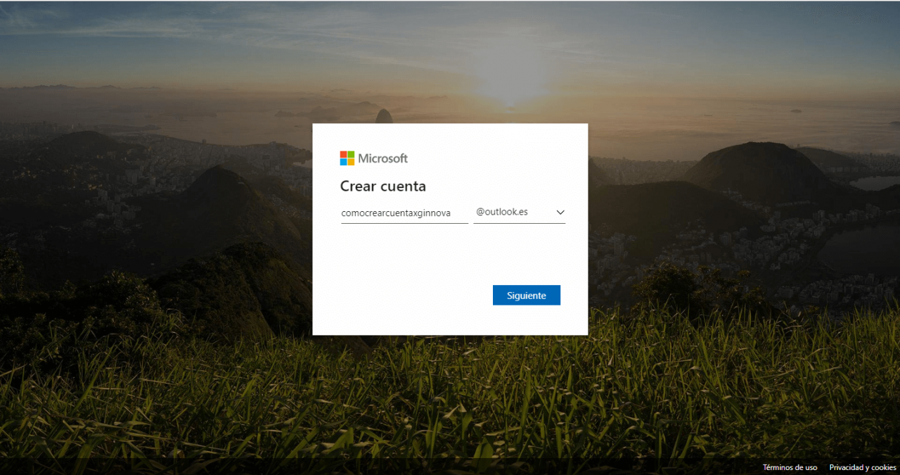 Tutorial paso a paso de cómo crear una cuenta de hotmail o outlook